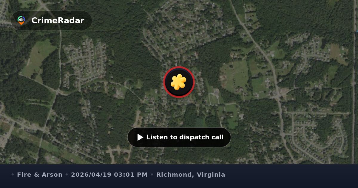 Special fire reported on Kingsland Road, Richmond VA | CrimeRadar