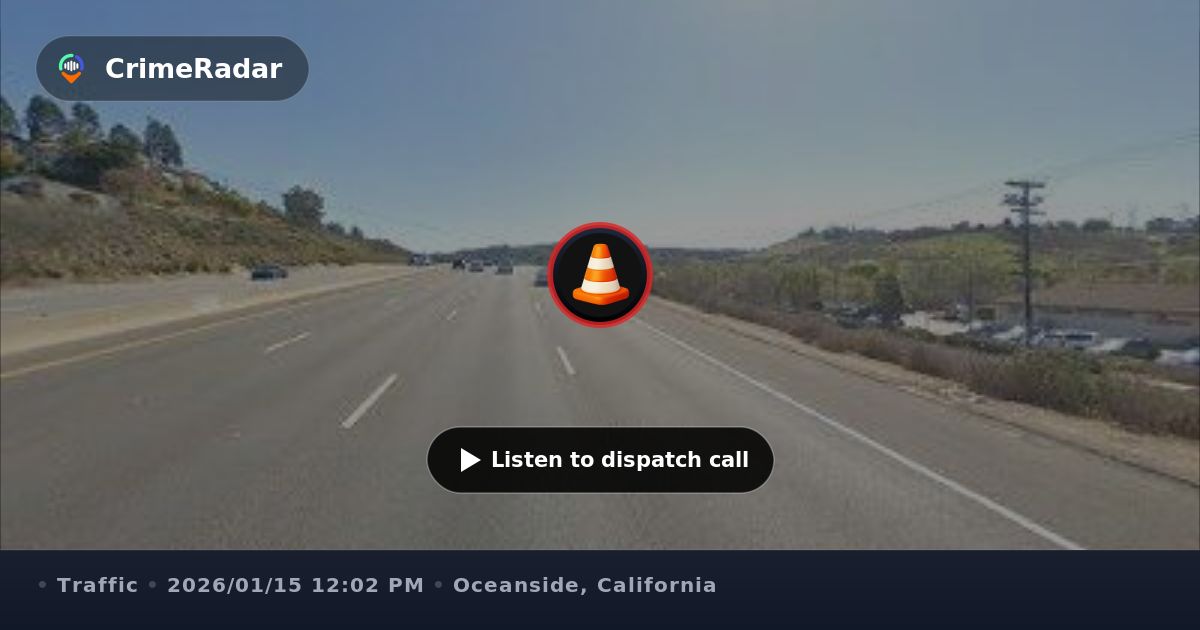 Disabled vehicle on CA-78 near Jefferson on-ramp, Oceanside CA | CrimeRadar