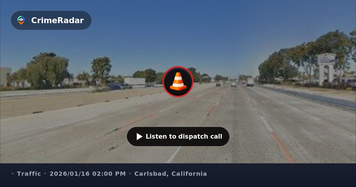 Disabled vehicle causes traffic issue on I-5, Carlsbad CA | CrimeRadar