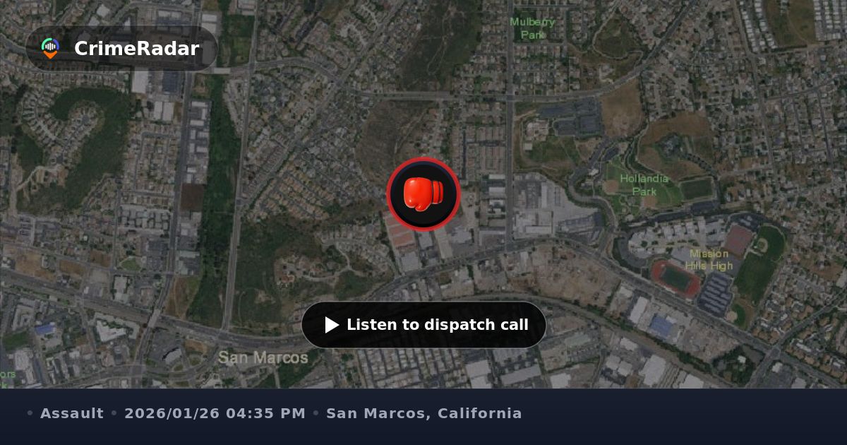 Possible threat reported at DMV San Marcos, San Marcos CA | CrimeRadar
