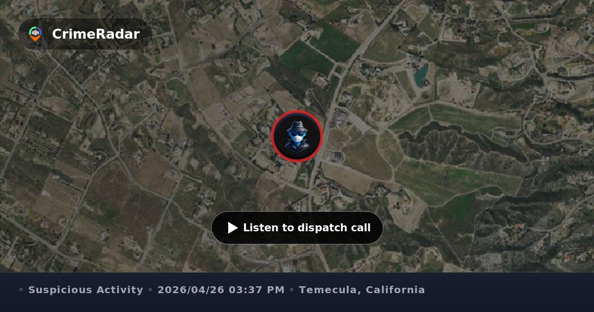 Search for black SUV after incident at winery, Temecula CA | CrimeRadar