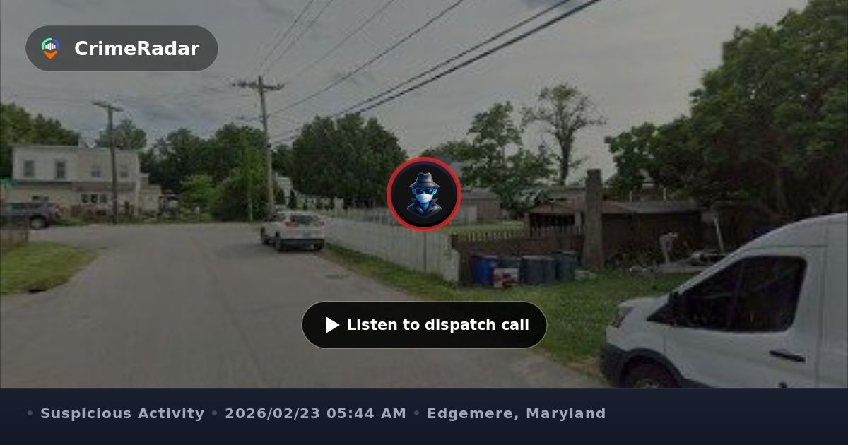 Suspicious pickup blocking driveway after accident, Edgemere MD ...