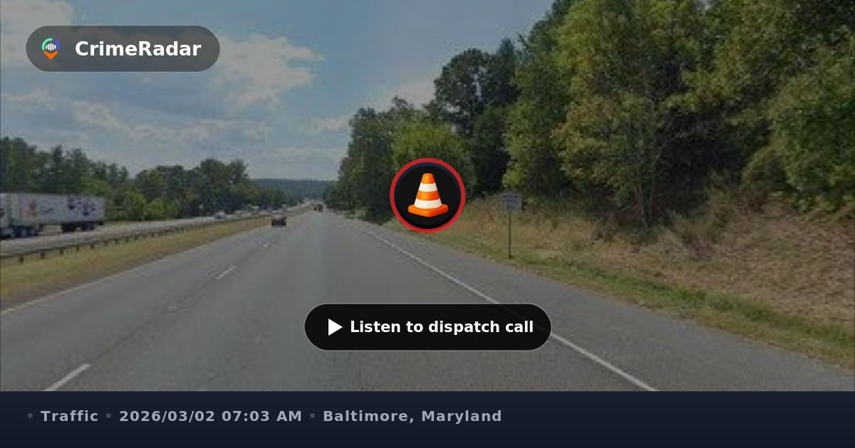 Vehicle crash with fire on I-83, Baltimore County MD | CrimeRadar