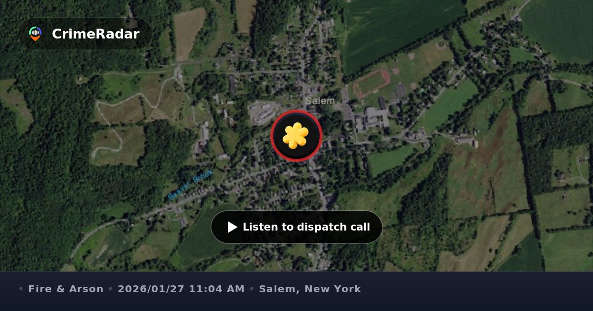 Firefighters assist in structure fire near Bay St, Salem NY | CrimeRadar