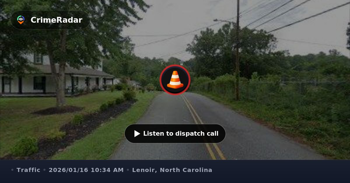 Traffic stop near Virginia Street for no registration, Lenoir NC ...