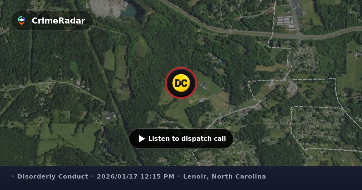 Deputies respond to disturbance near Clarks Chapel Rd, Lenoir NC ...