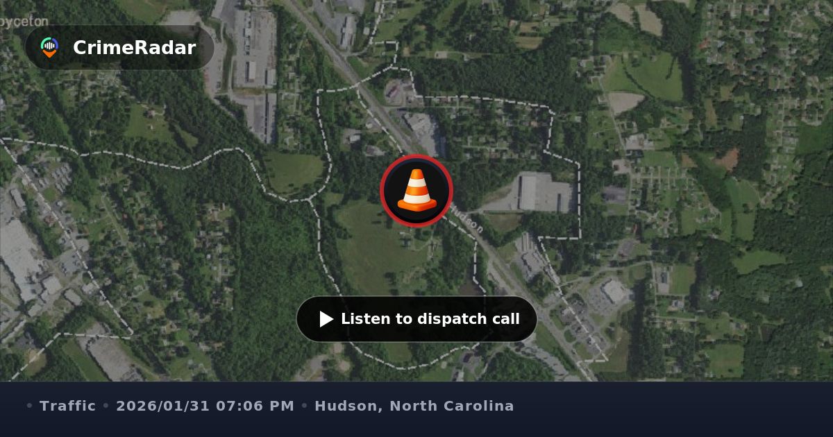 EMS truck stuck near Kristin Lane in Hudson, Hudson NC | CrimeRadar