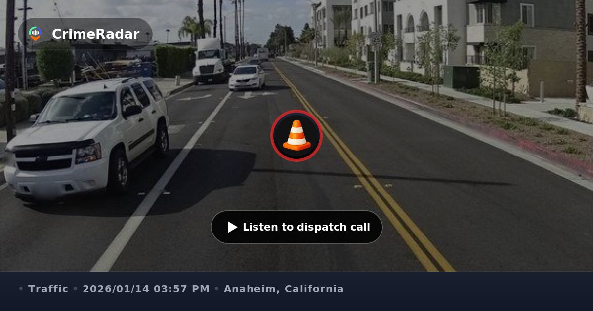 Vehicle crash south of Lincoln Ave injures several, Anaheim CA | CrimeRadar