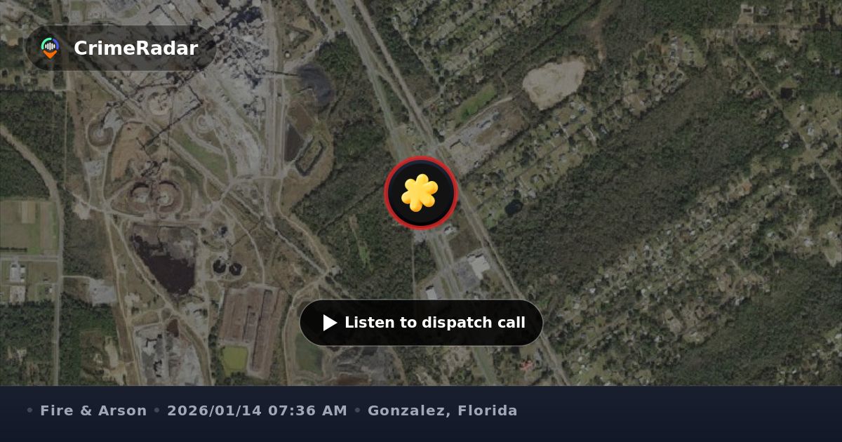 Water flow alarm at animal clinic near Tate Rd, Gonzalez FL | CrimeRadar