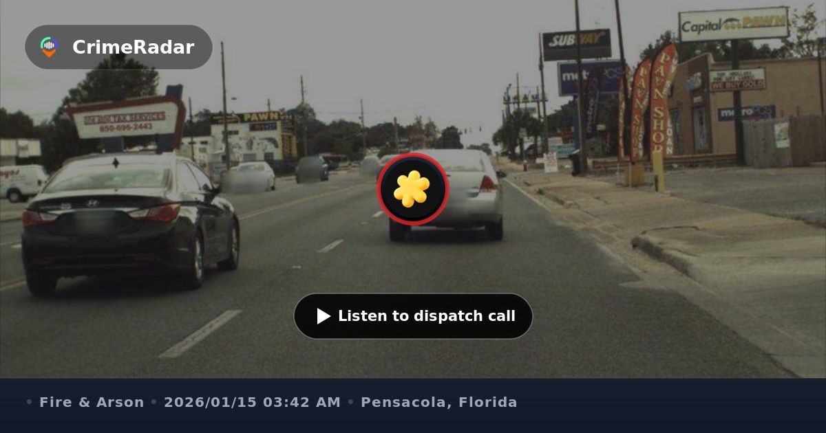 Small fire reported near Circle K on N Pace Blvd, Pensacola FL | CrimeRadar