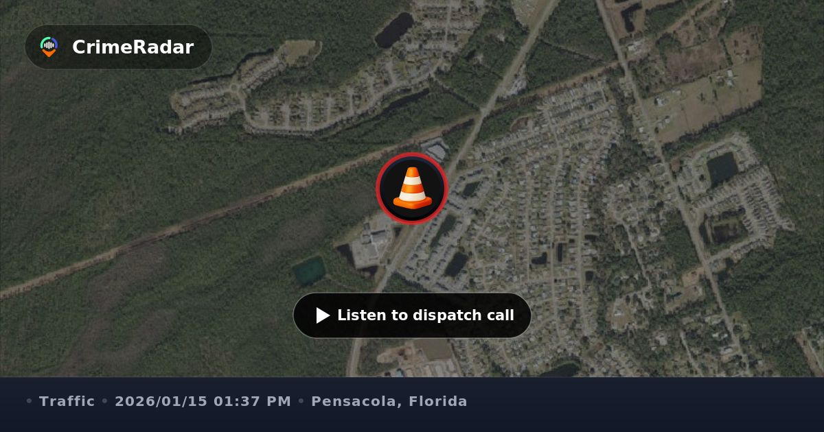 Possible vehicle crash near Blue Angel Pkwy, Pensacola FL | CrimeRadar