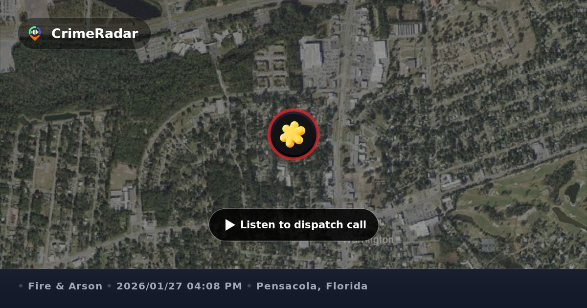 Fire crew responds to alarm near North Navy Blvd, Pensacola FL | CrimeRadar