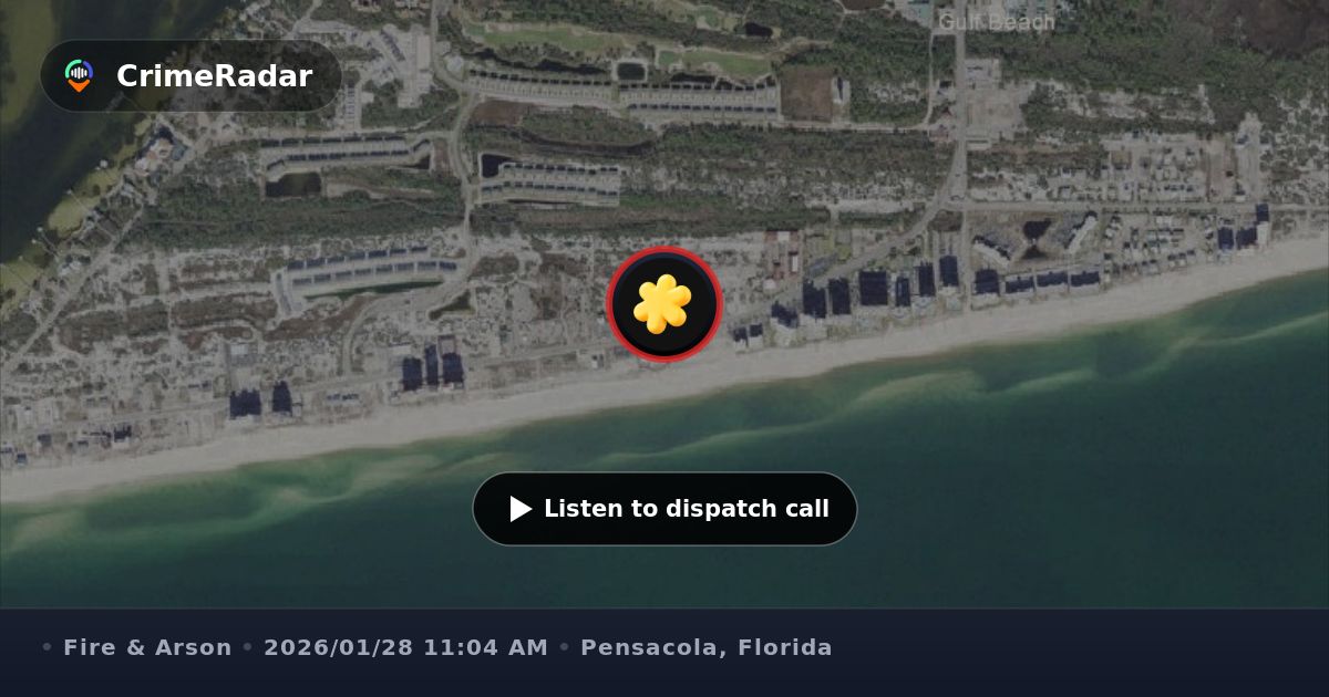 Fire alarm at condominium near Johnson’s Beach Rd, Pensacola FL ...