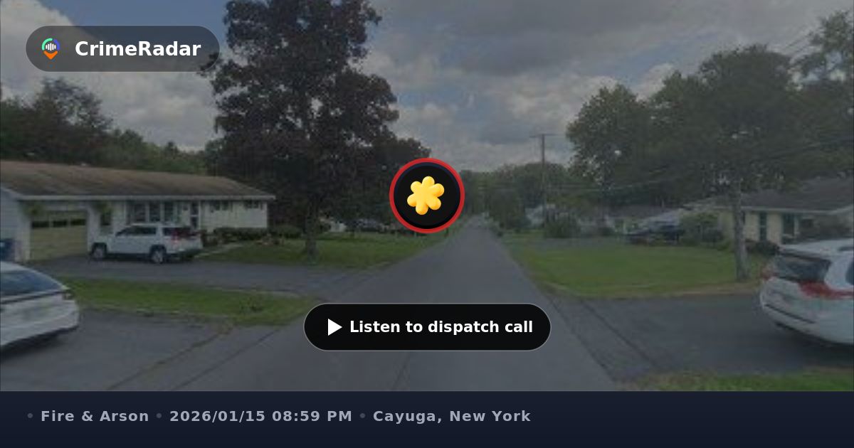 Gas odor reported near Forest Hill Drive, Cayuga County NY | CrimeRadar