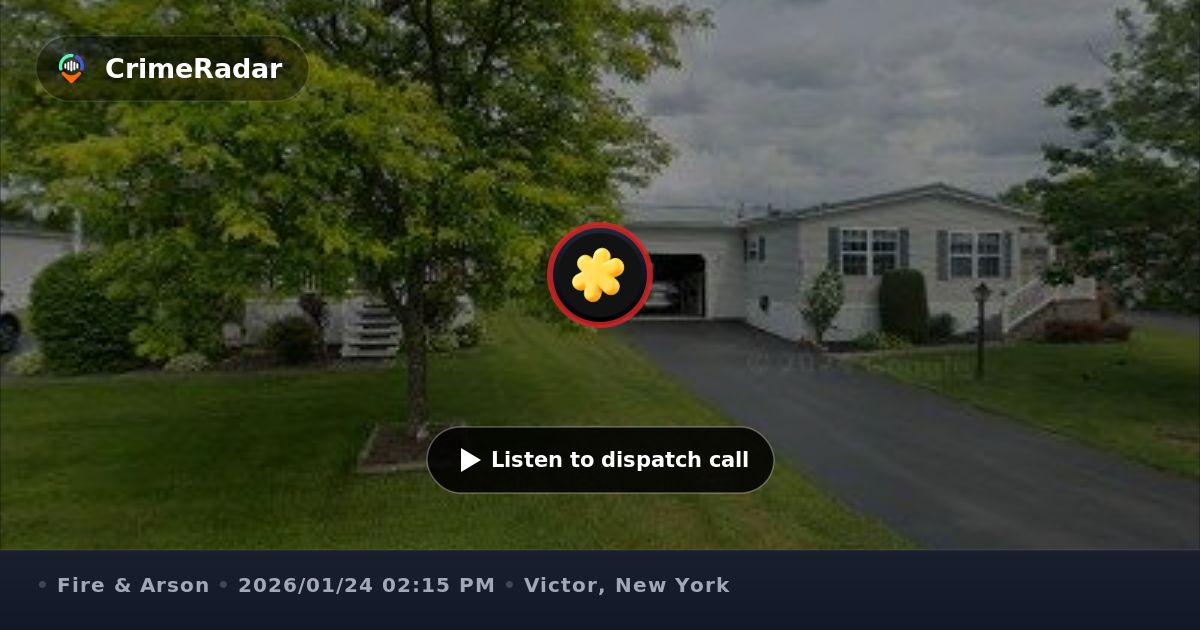 Firefighters respond to structure fire on Roberts Dr, Victor NY ...