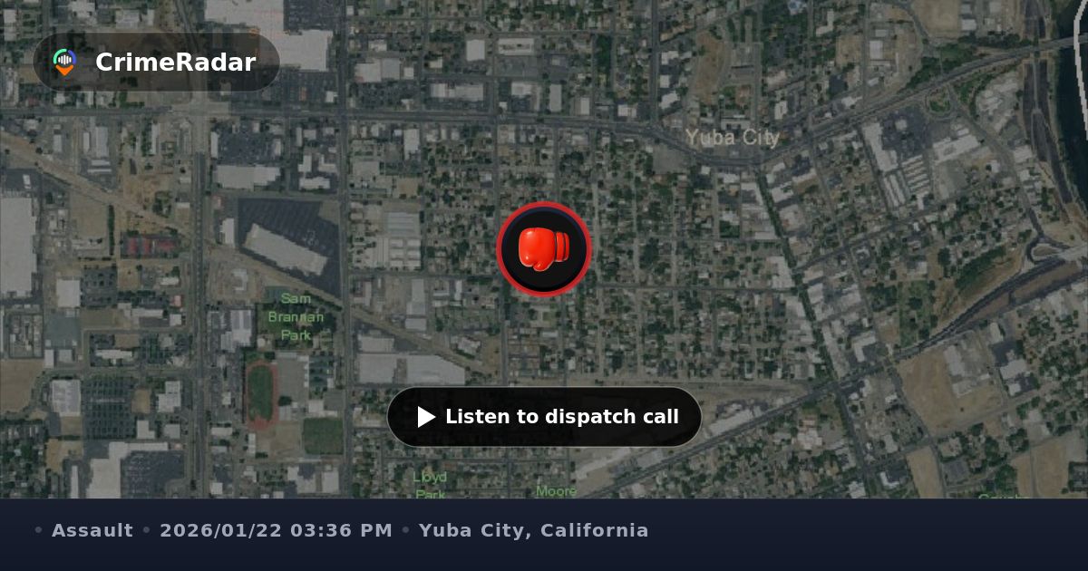 Suspect detained after apparent stabbing near Forbes Ave, Yuba City CA ...
