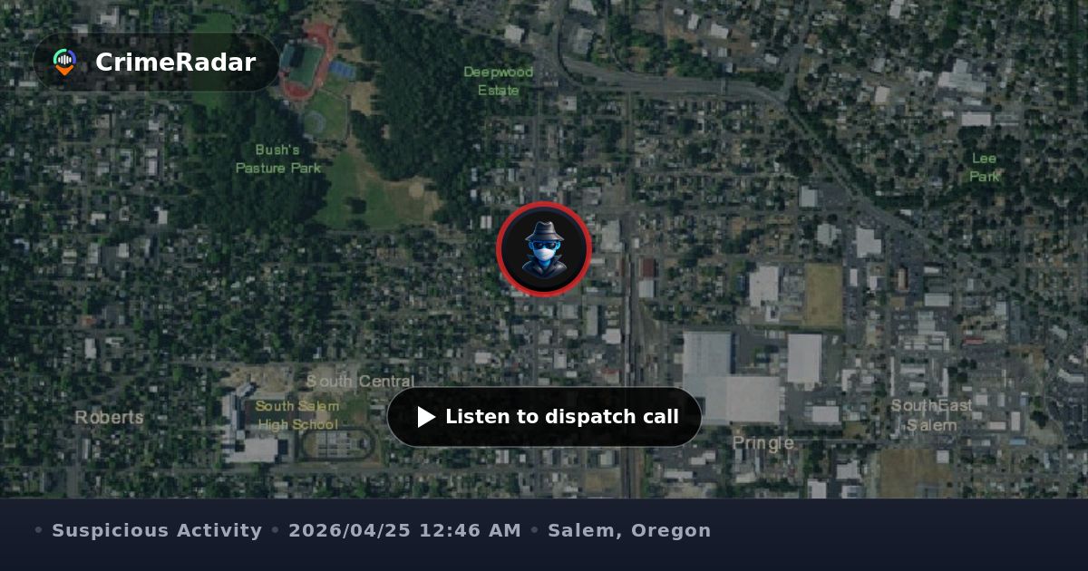 Suspicious car reported at auto shop in Salem, Salem OR | CrimeRadar