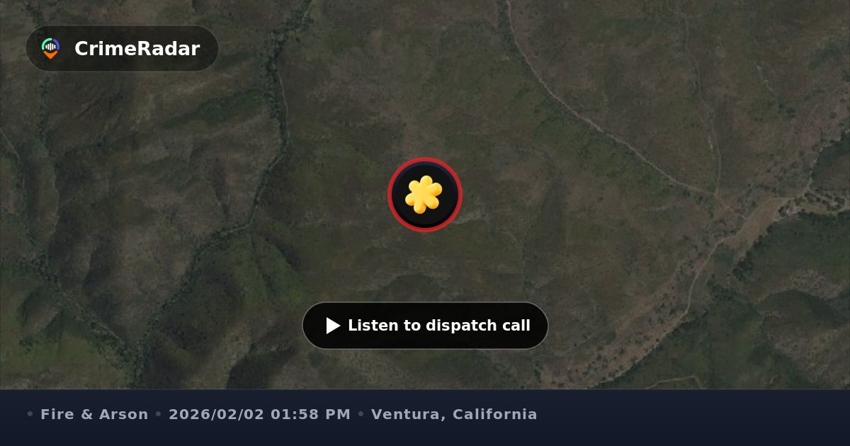 Copter responds to fire near Sycamore Canyon, Ventura County CA ...
