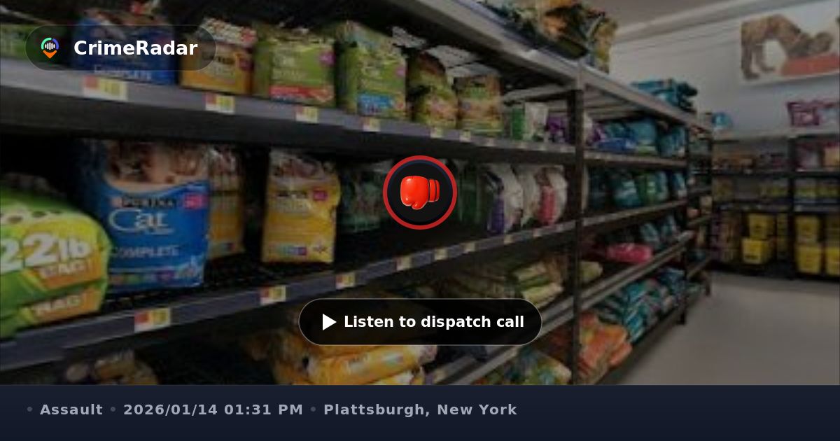 Apparent altercation in parking lot at Walmart, Plattsburgh NY | CrimeRadar
