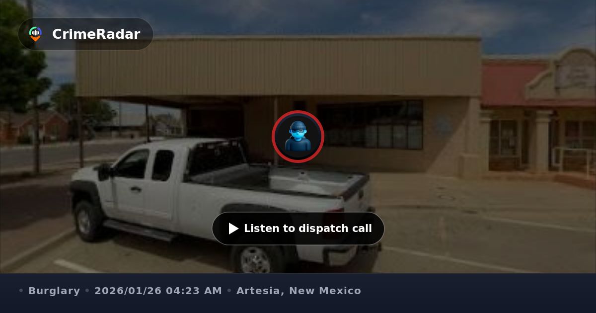 Possible burglar alarm at museum in Artesia, Artesia NM | CrimeRadar