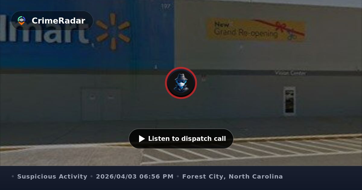 Citation issued for trespassing at Walmart, Forest City NC | CrimeRadar