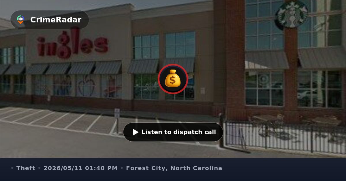 Shoplifting suspect detained outside Starbucks, Forest City NC | CrimeRadar
