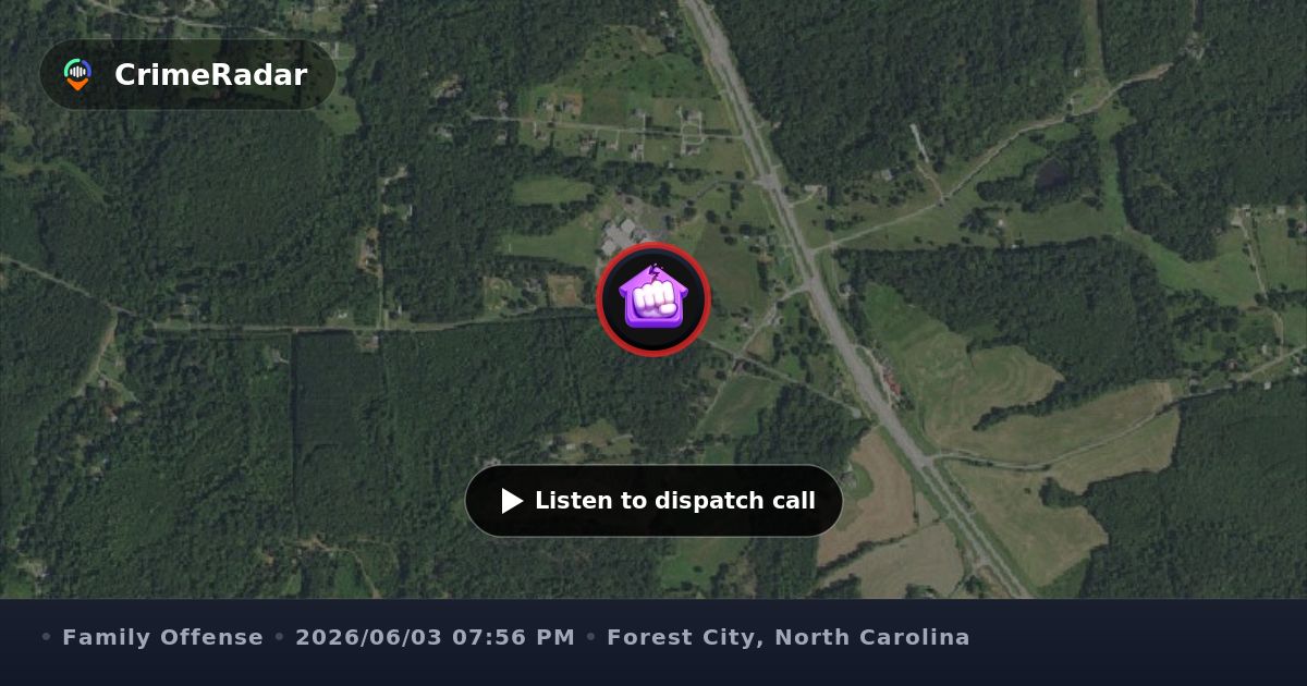 Person reportedly forced into car on highway, Forest City NC | CrimeRadar