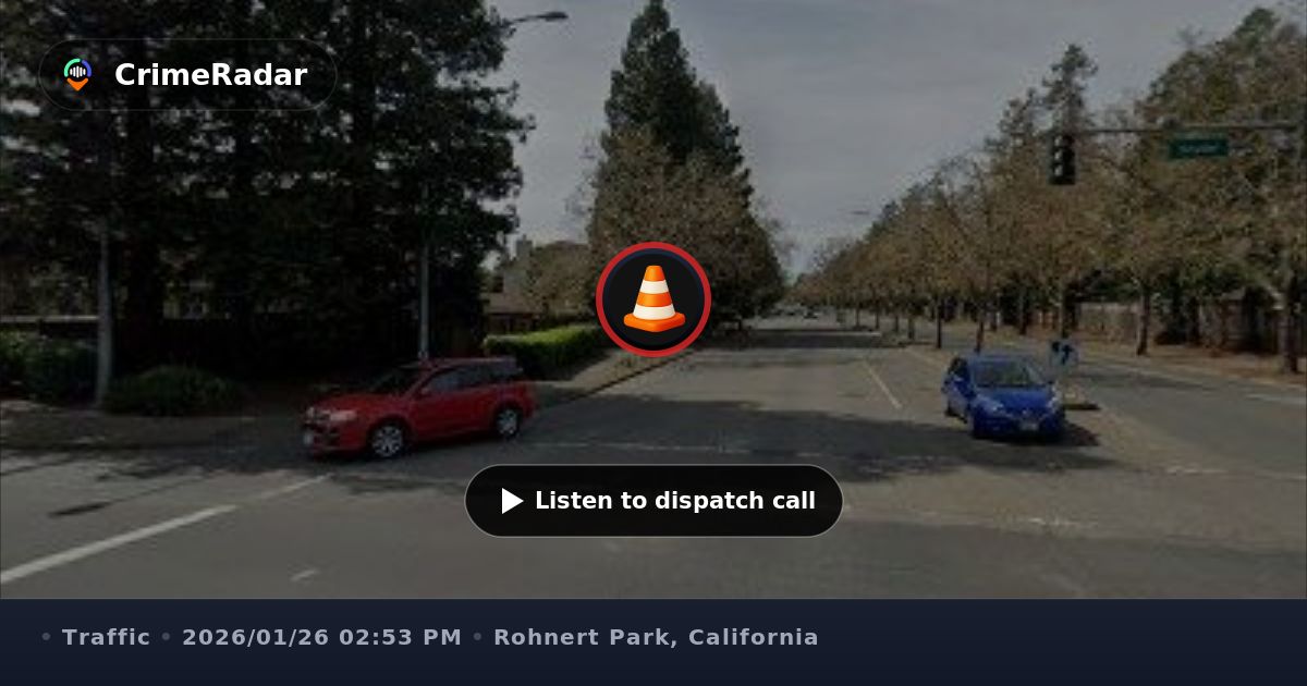 Two-vehicle collision near Golf Course Drive, Rohnert Park CA | CrimeRadar