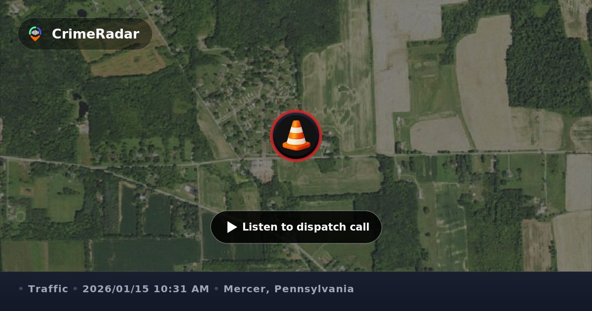 Vehicle crash near New Castle Rd leaves driver trapped, Mercer County ...