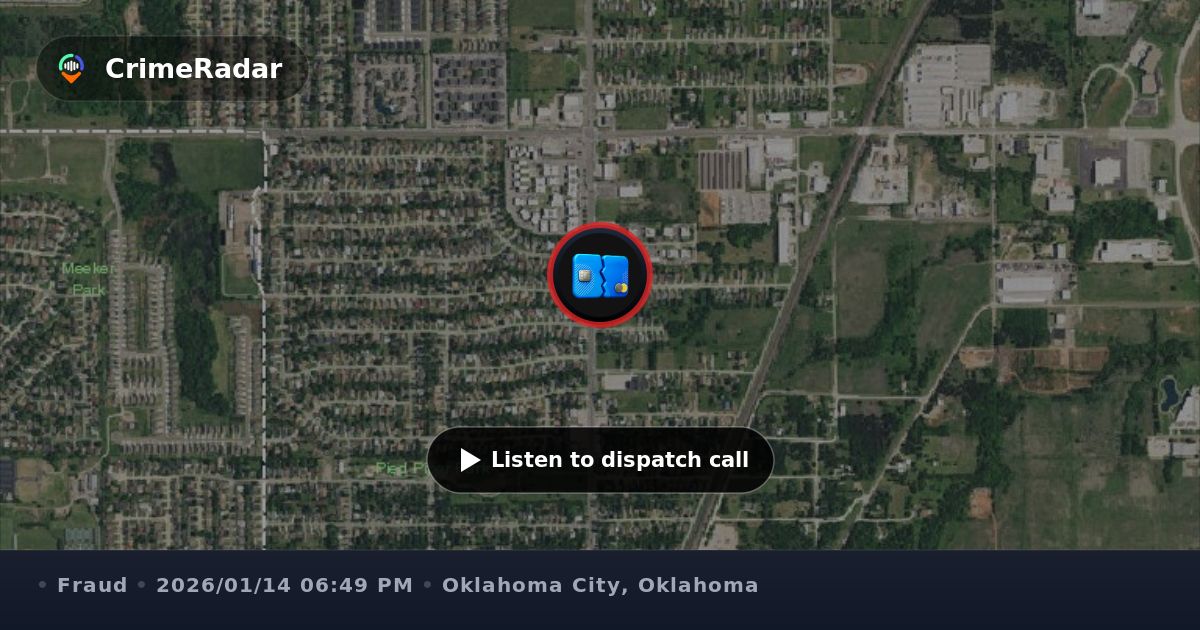 Possible credit card fraud near Western and 97th, Oklahoma City OK ...