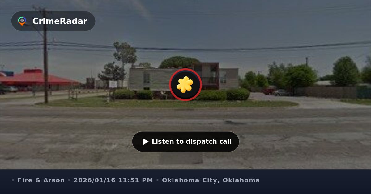 Grass fire reported near Northwest 105th St, Oklahoma City OK | CrimeRadar