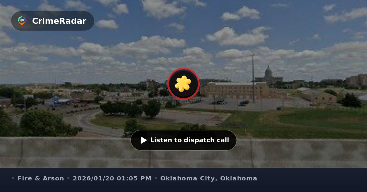 Fire crews tackle grass fire near I-235, Oklahoma City OK | CrimeRadar