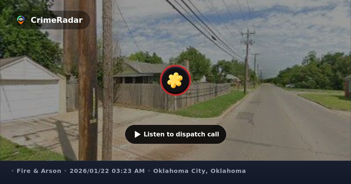 Fire crews contain blaze on N Villa Ave, Oklahoma City OK | CrimeRadar