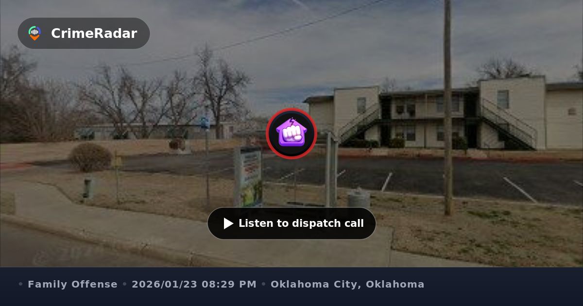 Potential domestic disturbance near South Walker Ave, Oklahoma City OK ...