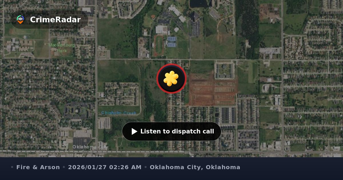 Fire crews respond to blaze near North Florida Avenue, Oklahoma City OK ...