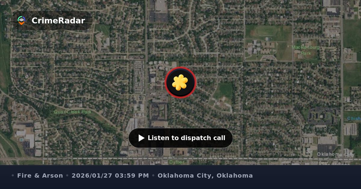 Burst pipe triggers alarm on North May Ave, Oklahoma City OK | CrimeRadar