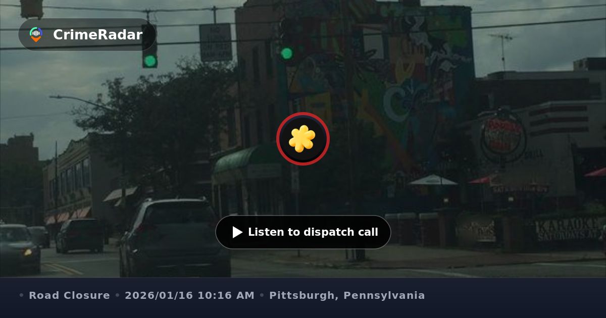 Roads reopen on Pittsburgh’s South Side, Pittsburgh PA | CrimeRadar