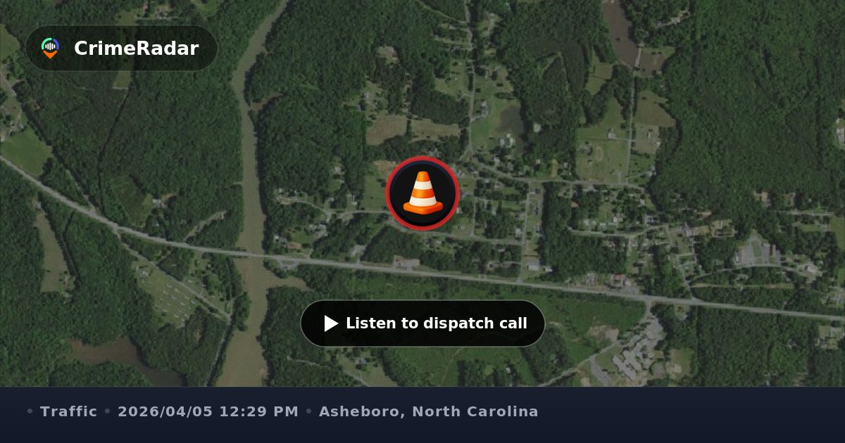Injury crash on US Highway 64 West, Asheboro NC | CrimeRadar