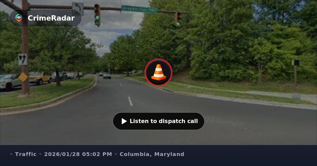 Possible crash detected near Tamar Dr, Columbia MD | CrimeRadar