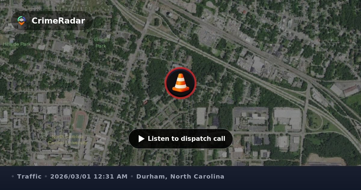 OnStar crash alert with no patient found, Durham NC | CrimeRadar