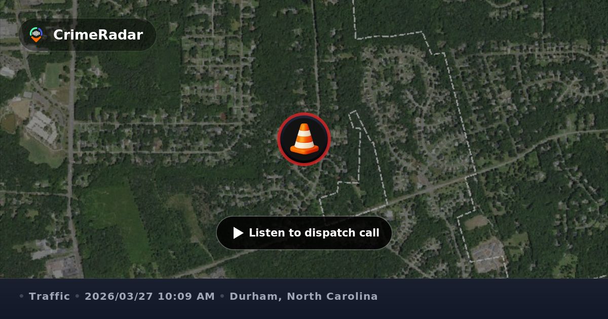 Vehicle crash reported on Grist Mill Lane, Durham NC | CrimeRadar