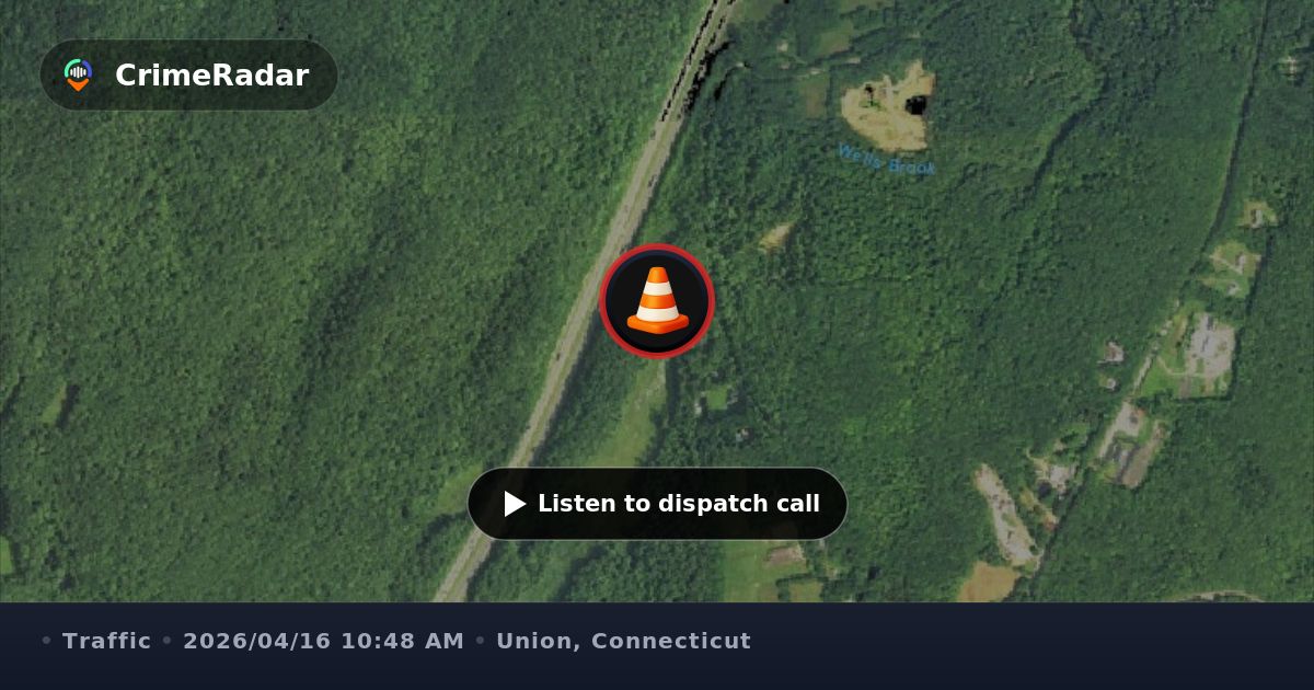 Single car crash into stop sign near town library, Union CT | CrimeRadar