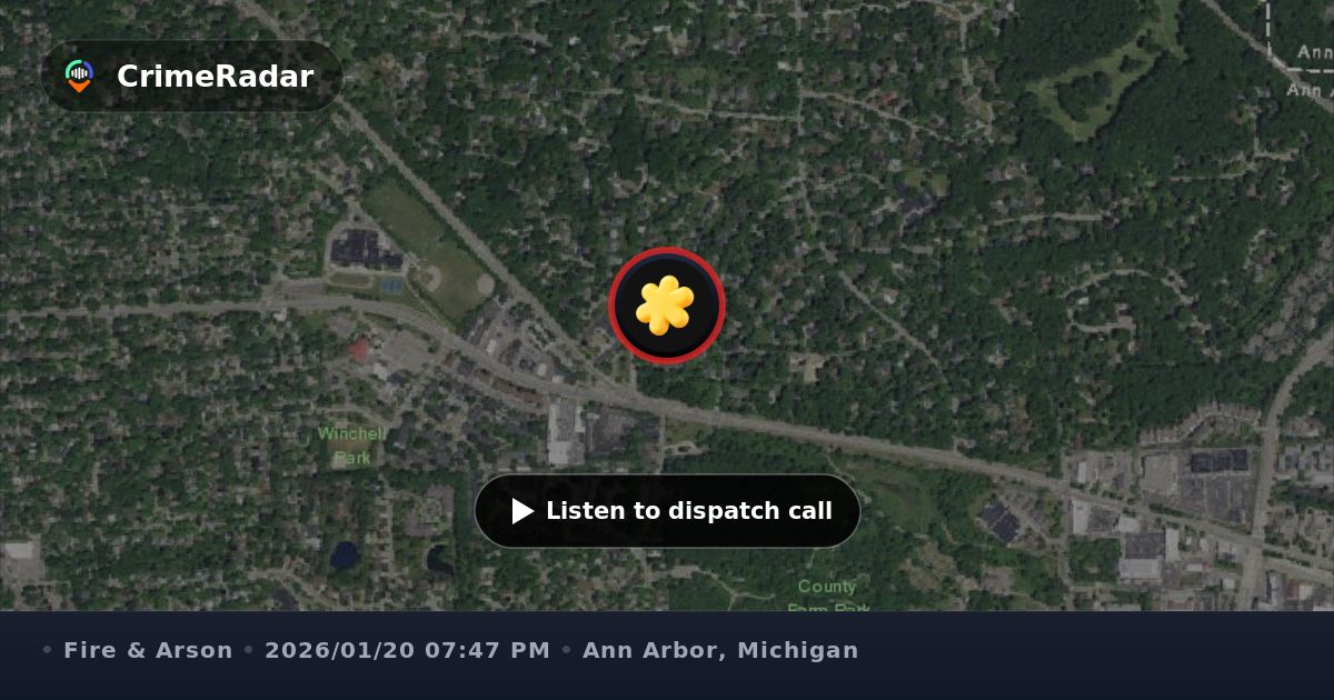 Possible heater malfunction near Medford Rd apartment, Ann Arbor MI ...