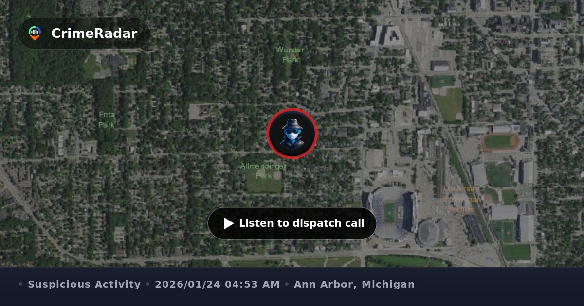 Possible duress alarm at Potter Avenue home, Ann Arbor MI | CrimeRadar
