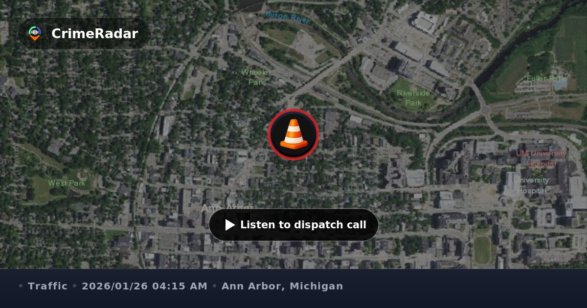 Traffic stop near Kingsley and Detroit, Ann Arbor MI | CrimeRadar