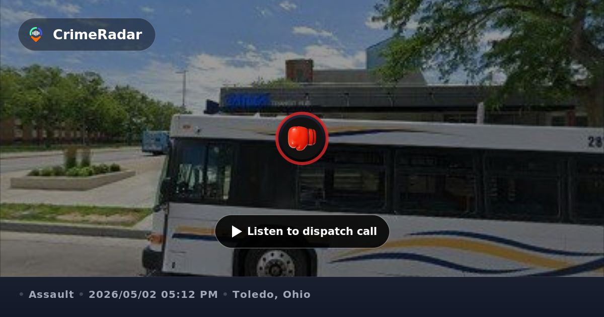 Fight at downtown transit hub on North Huron, Toledo OH | CrimeRadar