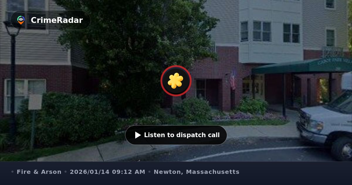 Fire brought under control near Newtonville Ave, Newton MA | CrimeRadar