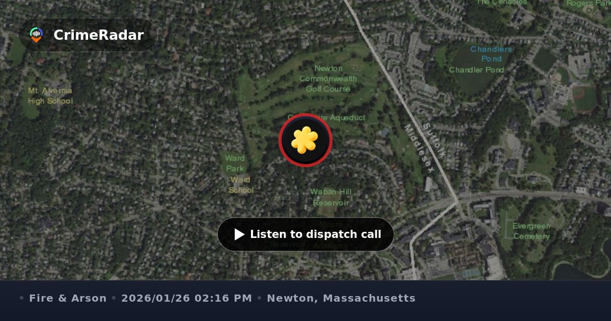 Steam triggers fire alarm at dormitory, Newton MA | CrimeRadar