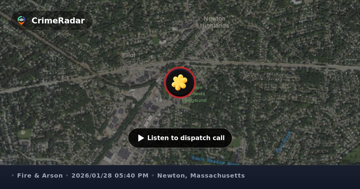 Fire alarm at Needham St deemed accidental, Newton MA | CrimeRadar