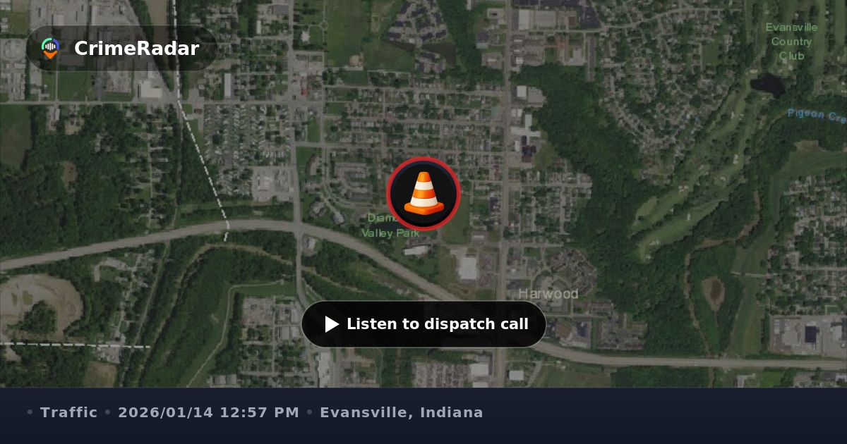 Traffic stop near Cody St and N Fulton Ave, Evansville IN | CrimeRadar